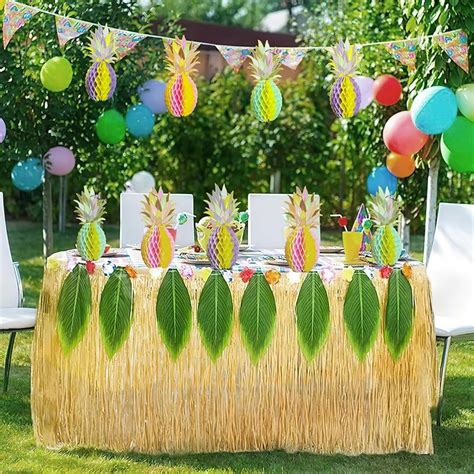 Decoraciones De Mesa Hawaianas Decoración De Fiesta Hawaiana Luau