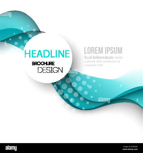 Vector Abstract Curved Lines Background Template Brochure Design Stock Vector Image And Art Alamy