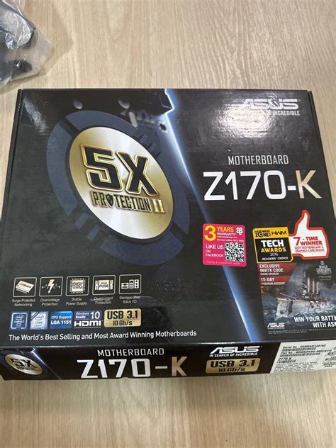 Asus Z170 K Motherboard And Intel I5 6500 Computers And Tech Parts And Accessories Computer Parts