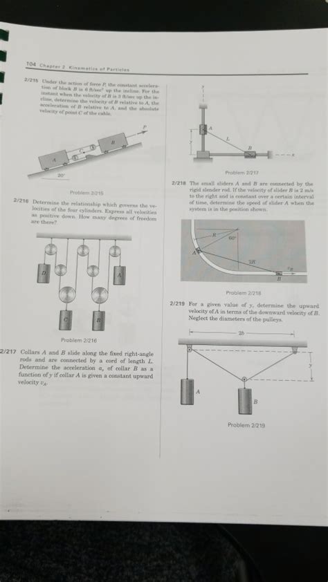 Solved Chepter Kinematics Of Particles Under The Chegg