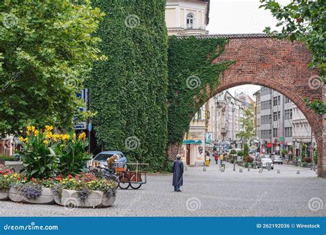 Sendling Gate In Historic Old Town Area Of Munich Editorial Photo