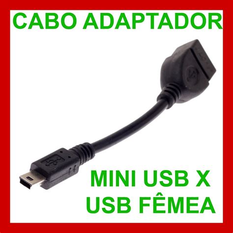 Cabo Otg Usb F Mea X Mini Usb Macho Multilaser Diamond R Em Mercado Livre
