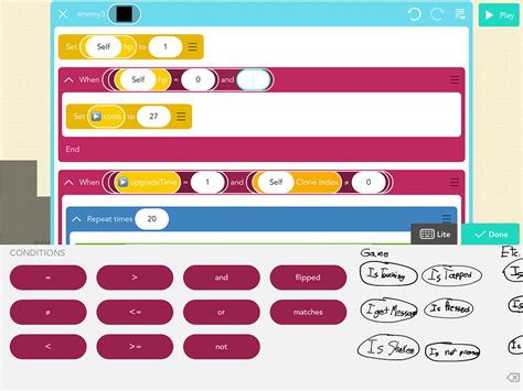 Event Blocks In Conditionals Hopscotch Language Evolution Hopscotch Forum