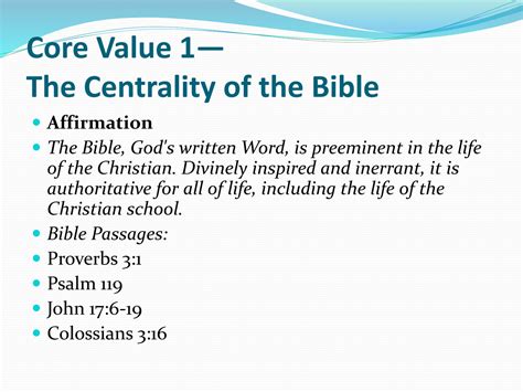 Solution Core Beliefs And Values Of Christian Education Studypool