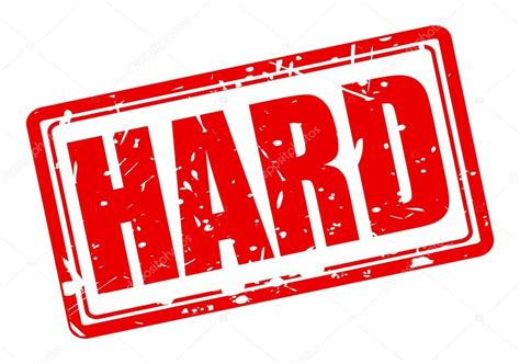 Hard Red Stamp Text — Stock Vector © Pockygallery 56896457