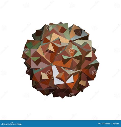 Fractal Nonconvex Polyhedron Poinsot Body 3d Illustration Stock Illustration Illustration Of