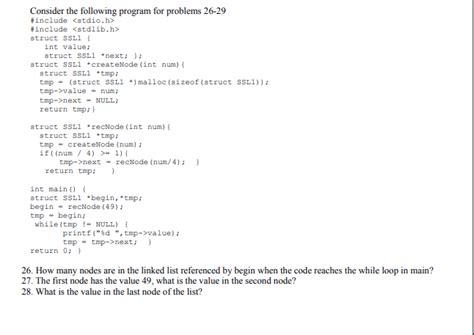solved consider the following program for problems 26 29