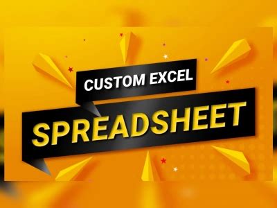 Attractive Custom Excel Template Spreadsheet Google Sheet With