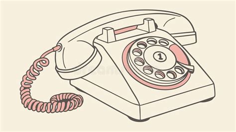 Classic Rotary Telephone Vintage Communication Device Vector Design Generative Ai Stock Vector