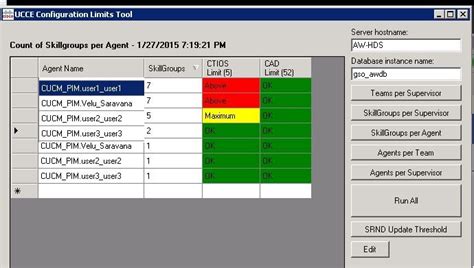 Ucce Configuration Limits Tool Cisco Community