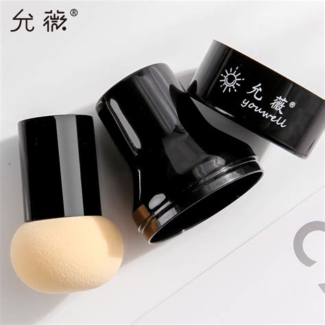 买2送1圆头小蘑菇头葫芦粉扑化妆海绵超软不吃粉女美妆蛋彩妆工具虎窝淘