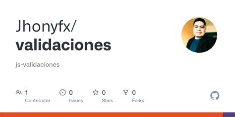 Github Jhonyfx Validaciones Js Validaciones