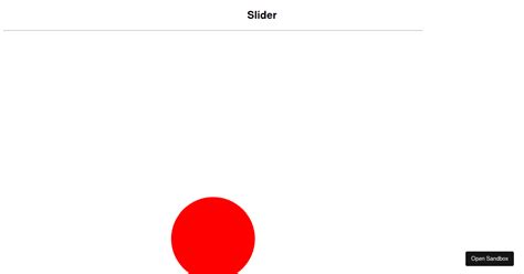 Input Slider Codesandbox