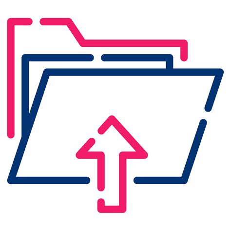 Upload Folder Icon Illustration For Uiux Infographic Web App Etc