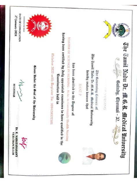 Degree Certificate Mrs Rani Pdf