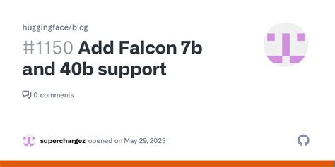 Add Falcon 7b And 40b Support Issue 1150 Huggingface Blog GitHub