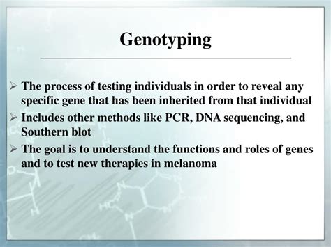Ppt Genotyping Transgenic Mice Powerpoint Presentation Free Download