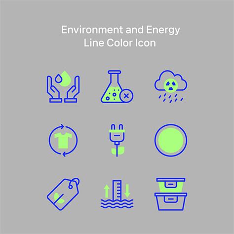 유토이미지 친환경에너지라인 벡터 아이콘