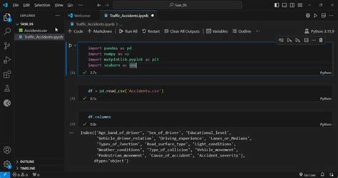 Completed Task 05 Analyzing Traffic Accident Data Srinija Yerram