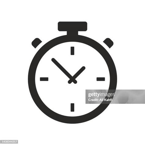 15 Minute Clock Icon High Res Illustrations Getty Images