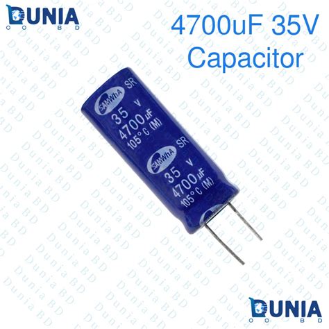 4700uf 35v Capacitor Radial Electrolytic Capacitor Polarized Aluminium Body For Amplifier