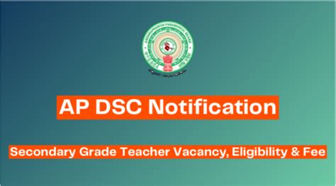 Apdsc Apcfss In AP DSC Recruitment Apdsc Notification