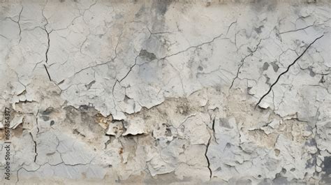 Closeup Of Eroded Concrete With A Patchy Uneven Texture And Faded Markings Resembling A Map