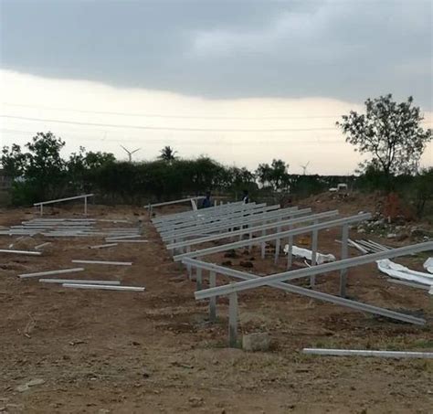 Aluminium Solar Ground Mount Module Mounting Structure At Rs Watt In Coimbatore