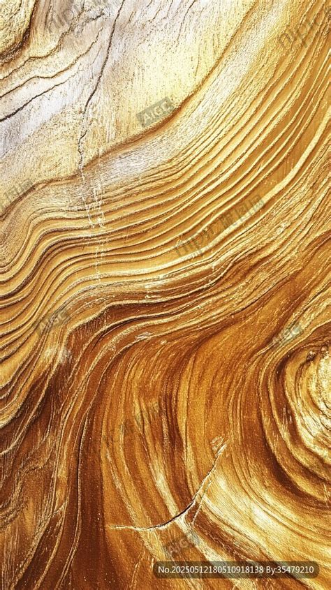 Ai创作图金色 岩石 纹理 波浪 曲线 自然 质感 纹路 地质 表面 条纹 层次 形态 肌理 图案 昵图网