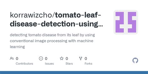 Github Korrawizchotomato Leaf Disease Detection Using Image