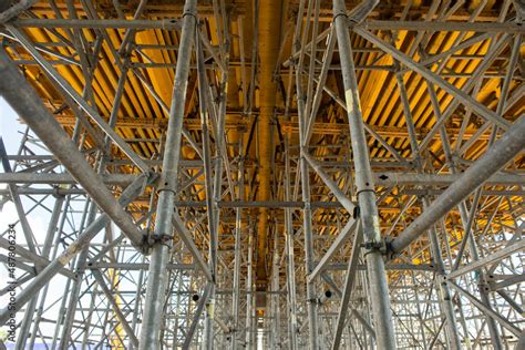 Scaffolding Structure To Support The Formwork Stock Photo Adobe Stock