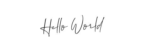 95 Hello World Name Signature Style Ideas Best E Sign