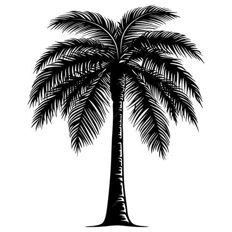 Premium Vector Silhouette Palm Dates Black Color Only