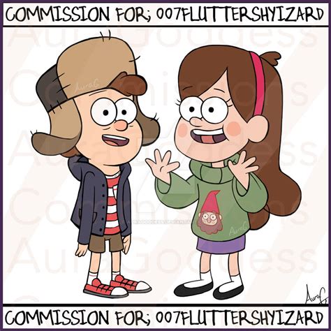 Commission Dipper And Mabel Redesign By Auragoddess On Deviantart