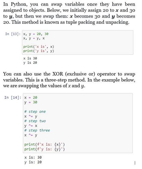 Benjamin Bennett Alexander On Linkedin Python Tip 💡 Swapping Variables
