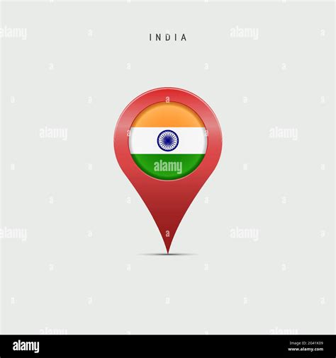 Teardrop Map Marker With Flag Of India Indian Flag Inserted In The Location Map Pin Vector