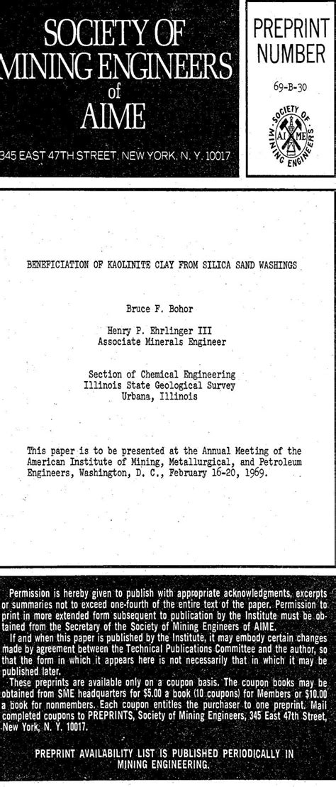 Beneficiation Of Kaolinite Clay From Silica Sand Washings 911metallurgist