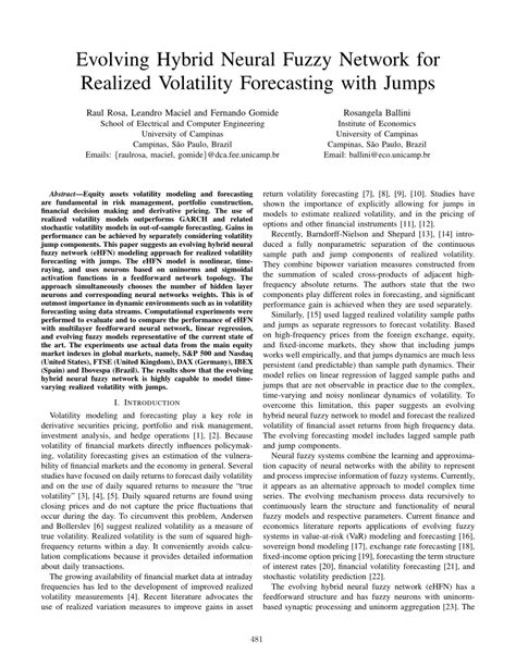 Pdf Evolving Hybrid Neural Fuzzy Network For Realized Volatility