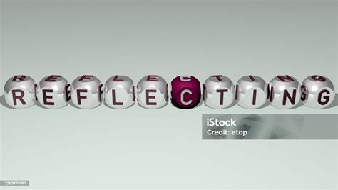 개념 프리젠 테이션에 탁월 상단 관점에서 입방 문자에 의해 내장 반사의 조합 파란색과 물 3d 일러스트레이션 0명에 대한 스톡 사진 및 기타 이미지 Istock