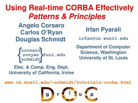 Ppt Using Real Time Corba Effectively Patterns And Principles Powerpoint Presentation Id 4293956