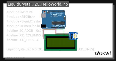 Liquidcrystali2cclockclassrtc Copy 考試 Wokwi Esp32 Stm32 Arduino Simulator