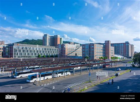 Zlin Bâtiments De Lancienne Usine Bata Shoes Gare Routière De