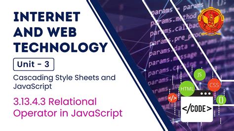 31343 Relational Operator In Javascript Cs504a Youtube