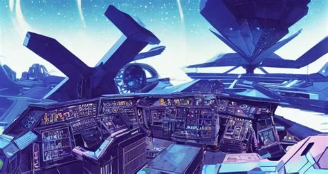 Spaceship Cockpit Concept Art