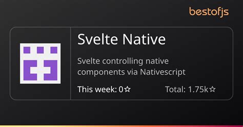 Best Of Js • Svelte Native