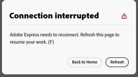 connection gets always interrupted adobe community 14777753