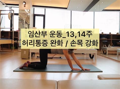 동탄임산부 필라테스 임신 1314주차 허리 통증 완화 손목 강화 네이버 블로그