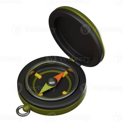 Compass Tool For Exploration And Adventure 3d Render 49325894 Png