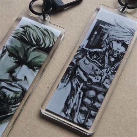 Metal Gear Keychain Etsy