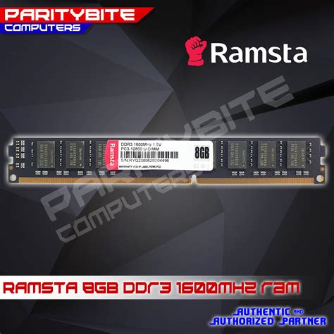 Ramsta Ddr3 1600mhz 8gb For Desktop Lazada Ph